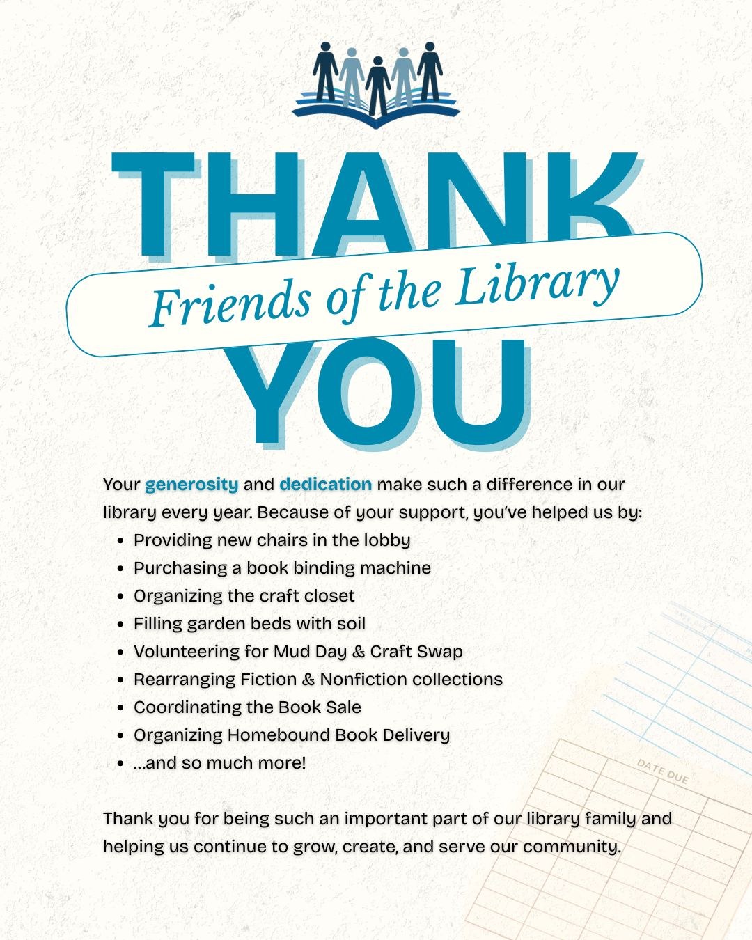 National Friends of the Library Week — Montgomery City Public Library